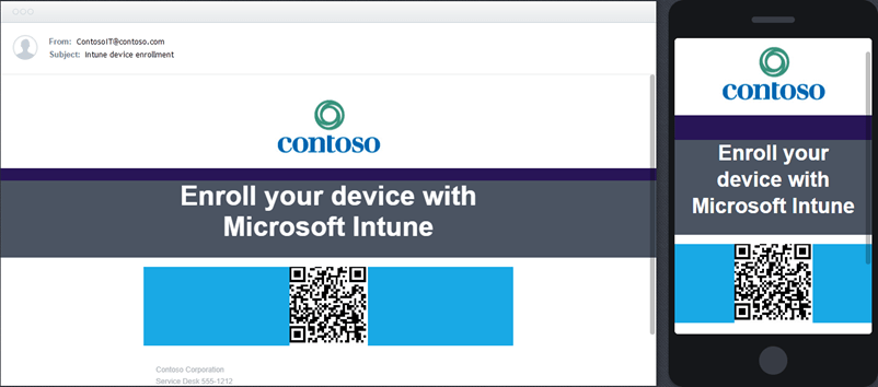 Use a QR code to point users to the Intune Company Portal app for ...